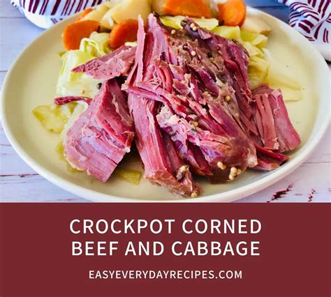 Crockpot Corned Beef And Cabbage Recipe