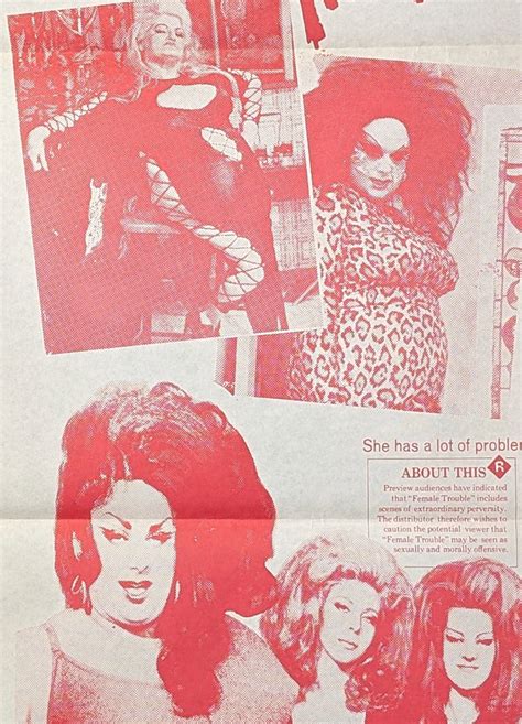 Female Trouble 1974 Daybill Poster John Waters Divine Rare Vf