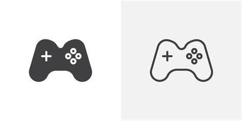 Gamepad Icon Set Royalty Free Vector Image Vectorstock