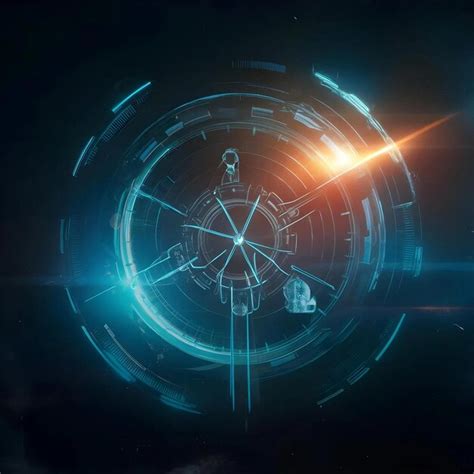 Futuristic Interface Interaction Premium Ai Generated Image