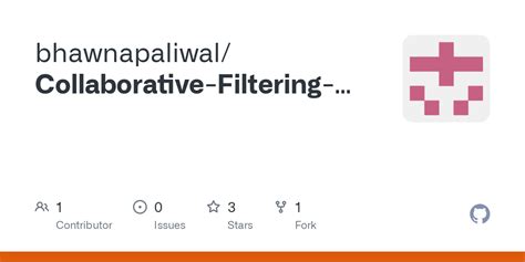 Github Bhawnapaliwal Collaborative Filtering With Neural Network
