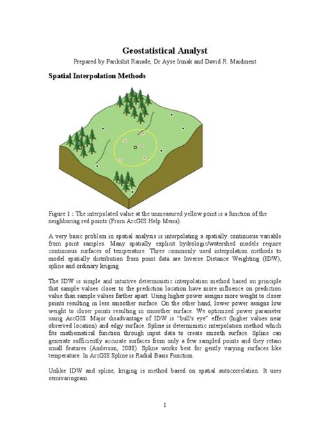 Geostatistical Analyst Pdf Spatial Analysis Interpolation