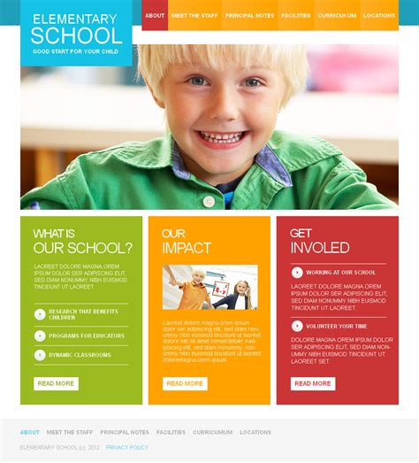 Primary School Moto Cms Html Template 40689