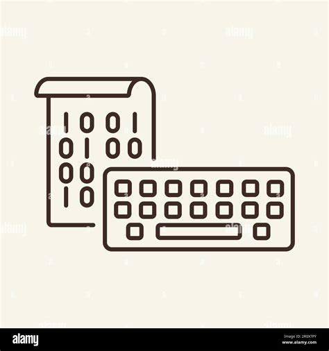 circle binary code icon stock vector images alamy