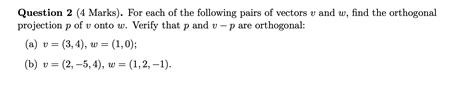 Solved Question 2 4 ﻿marks ﻿for Each Of The Following