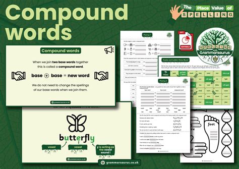 Y4 Objective 2 Compound Words Grammarsaurus