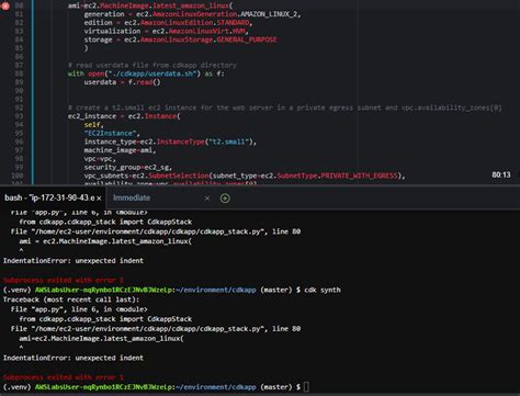 Indentation Error Aws Repost