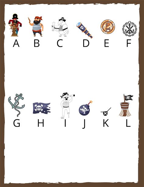 Pirates Theme Coded Message Game Etsy