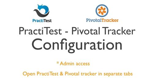 Pivotal Tracker Practitest Integration Configuration Youtube