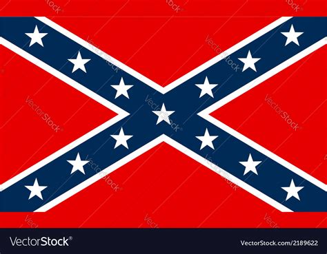 Confederate Flag Royalty Free Vector Image Vectorstock