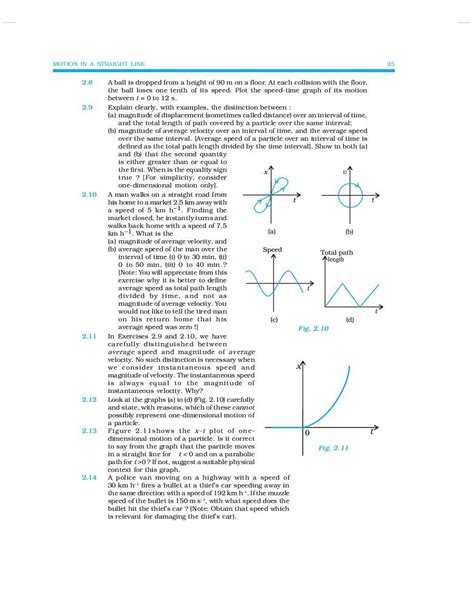NCERT Book Class 11 Physics Chapter 2 Motion In A Straight Line PDF AglaSem