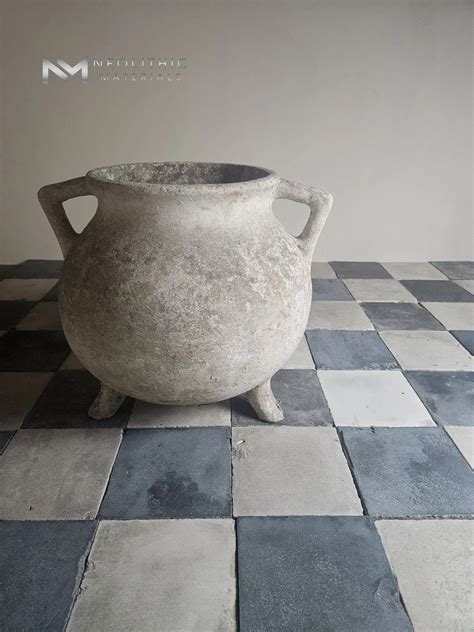 Black And White Cement Tiles At Neolithic Materials