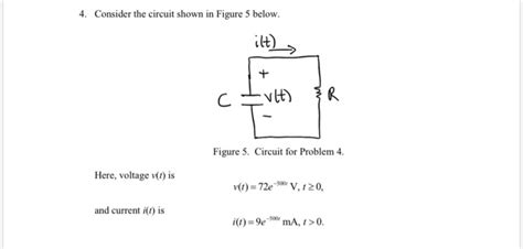 Solved 4 Consider The Circuit Shown In Figure 5 Below Ilt