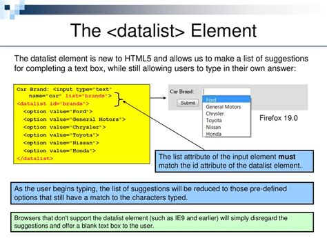 New Form Elements And Attributes Ppt Download