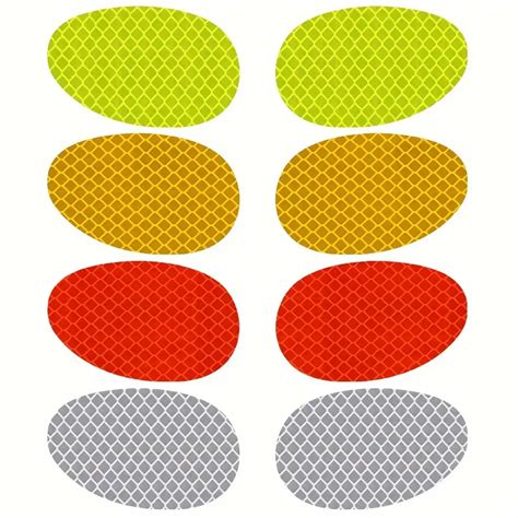 2개 3d 다이아몬드급 반사 스티커 타원형 자동차 및 자전거용 장거리 가시성 방수 및 자외선 차단 Temu Republic Of Korea
