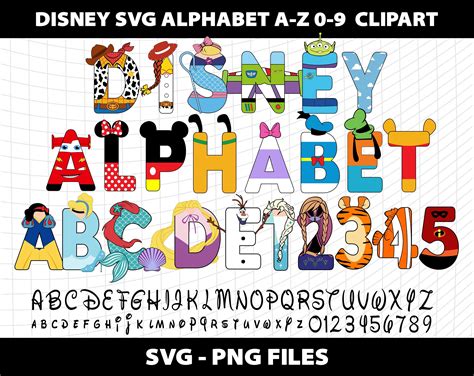 Disney Letters Alphabet