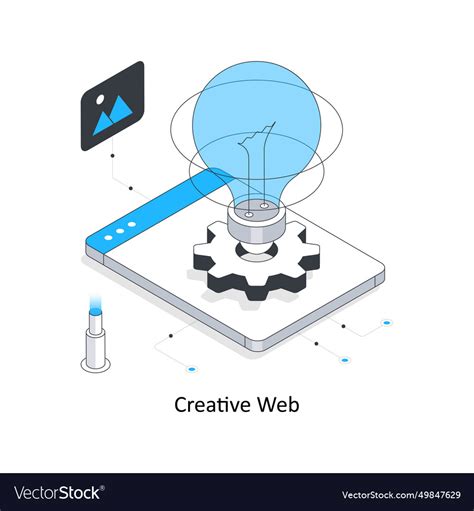 Creative Web Isometric Stock Eps Fil Royalty Free Vector
