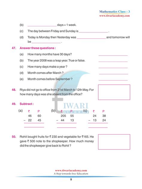 Ncert Solutions For Class 3 Maths Chapter 1 In Hindi English Medium
