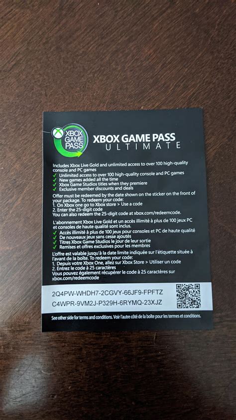 One Month Of Game Pass Ultimate Two Codes Each Code Can Only Be