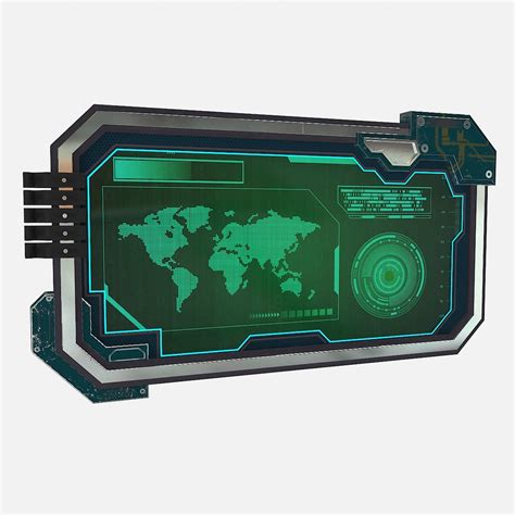 3d Model Ready Sci Fi Tablet Pc Turbosquid 1529004