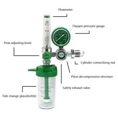 Oxygen Flow Meter Regulator Flow Rate L Min At Piece In New Delhi