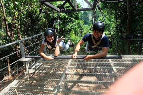 Wandering Cheeky Girl Teasing Heights At Tree Top Adventure Nature Park Subic In Photos And