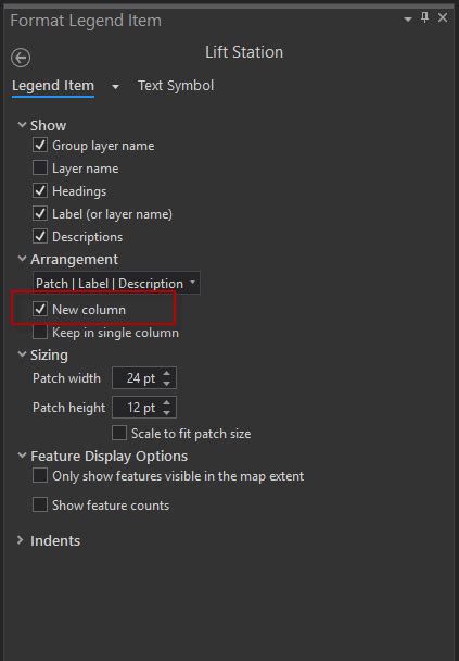 Making Legend Items Start In New Column In Arcgis Pro Geographic Information Systems Stack
