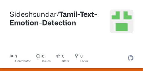 Tamil Text Emotion Detectiontamiltextipynb At Main · Sideshsundartamil Text Emotion