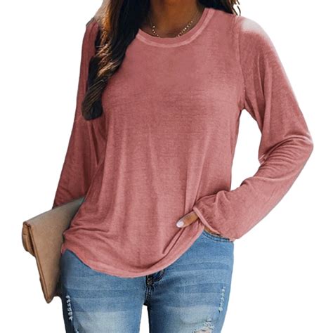 Womens Long Sleeve Shirts Casual Long Sleeve Cotton Shirts For Women
