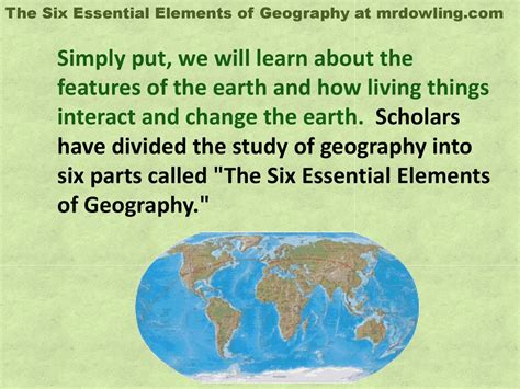 The Six Essential Elements Of Geography At Ppt Download