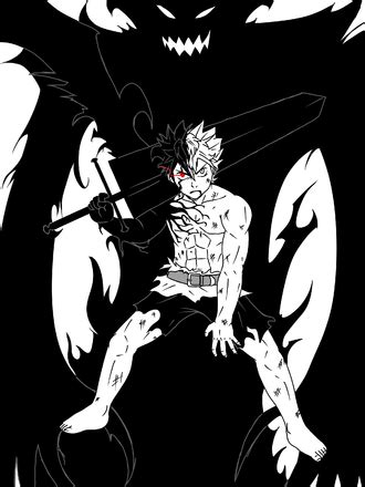 Asta Black Clover Demon Mode Black Asta Burakku Asuta Is An Anti Magic Spell