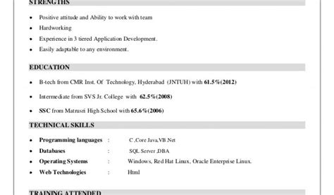 Oracle Fresher Resume Sample Dba Resume Williamson