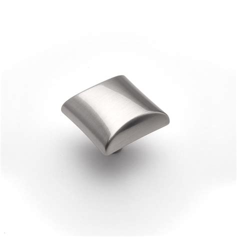 Richelieu Brushed Nickel Square Cabinet Knob At