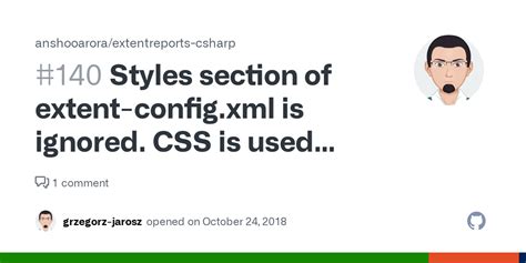 styles section of extent config xml is ignored css is used instead · issue 140 · anshooarora