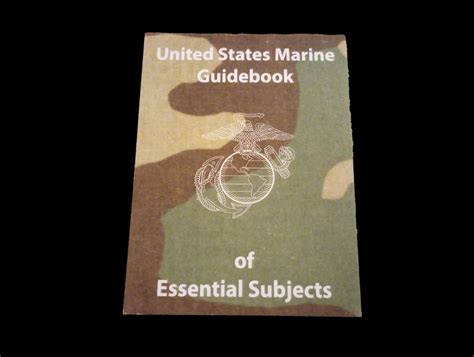 U S Marine Corps Guidebook Handbook Of Essential Subjects Training Usm Clays Military