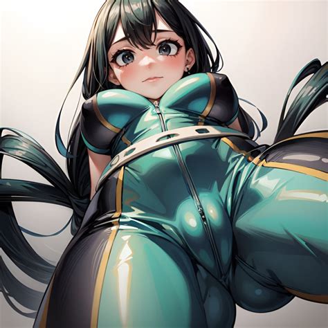 Rule 34 1girls Ai Generated Arbitrary Black Hair Bodysuit Cameltoe
