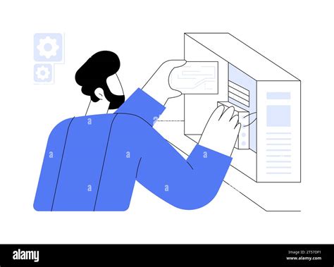 Computer Hardware Engineer Abstract Concept Vector Illustration Stock