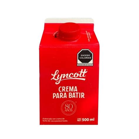 Crema Para Batir Lyncott 500 Ml Walmart En Línea
