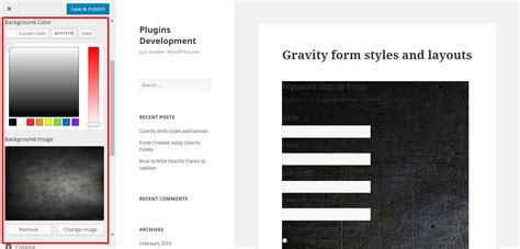 Change Form Background WPMonks