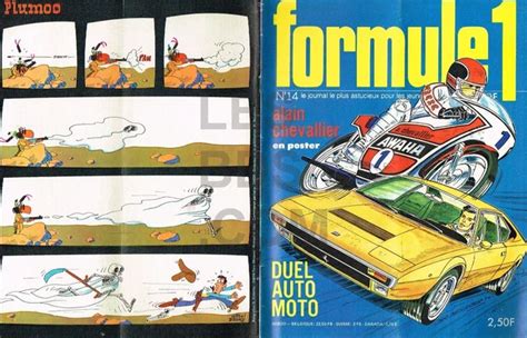 Formule 1 Coeurs Vaillants 1976 N° 14 Avec Poster A Chevalier