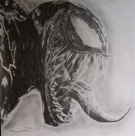 How To Draw Realistic Venom