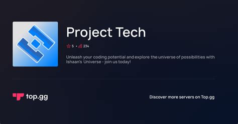Join Project Tech Discord Server The 1 Discord Server List