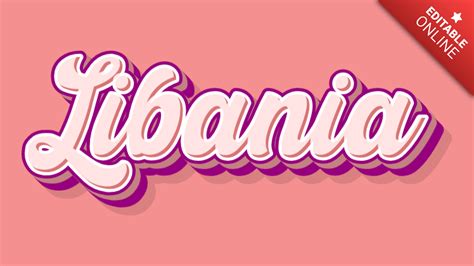 Libania Milky Retro Text Effect Generator
