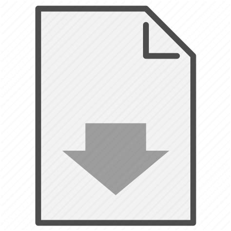 Arrow Document Download File Filetype Format Type Icon Download