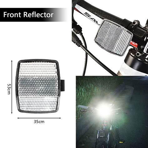 7 Pcs Bike Reflectors Front And Back Yutou Bicycle Reflector Set