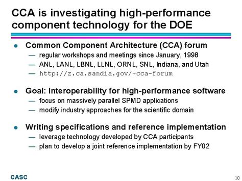 component technology for high performance scientific simulation software