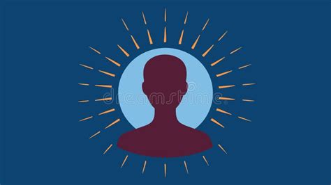 Glow Effect A Simple Silhouette Of A Face With Radiant Glowing Effects