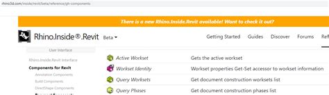 Rhino Inside Revit Query Workset And Query Phase Not Showing Revit McNeel Forum
