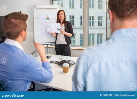 Man Explaining A Pie Chart Stock Image 16423267