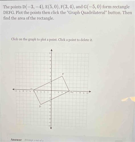 solved the points d 3 4 e 5 0 f 3 4 and g 5 0 form